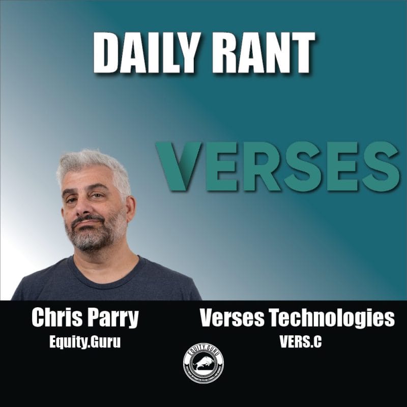 Verses Technologies (VERS.NEO) - Chris Parry's Daily Rant Video ... Verses Technologies (VERS.NEO) - Chris Parry's Daily Rant Video ...