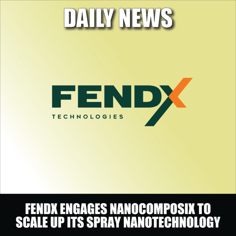 FendX (FNDX.C) engages nanoComposix to scale up its Spray ...